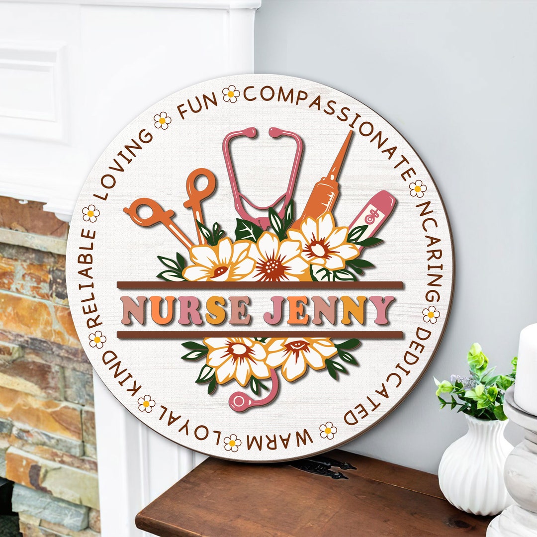 Personalized School Nurse Door Sign, School Nurse Unique Gift, School ...