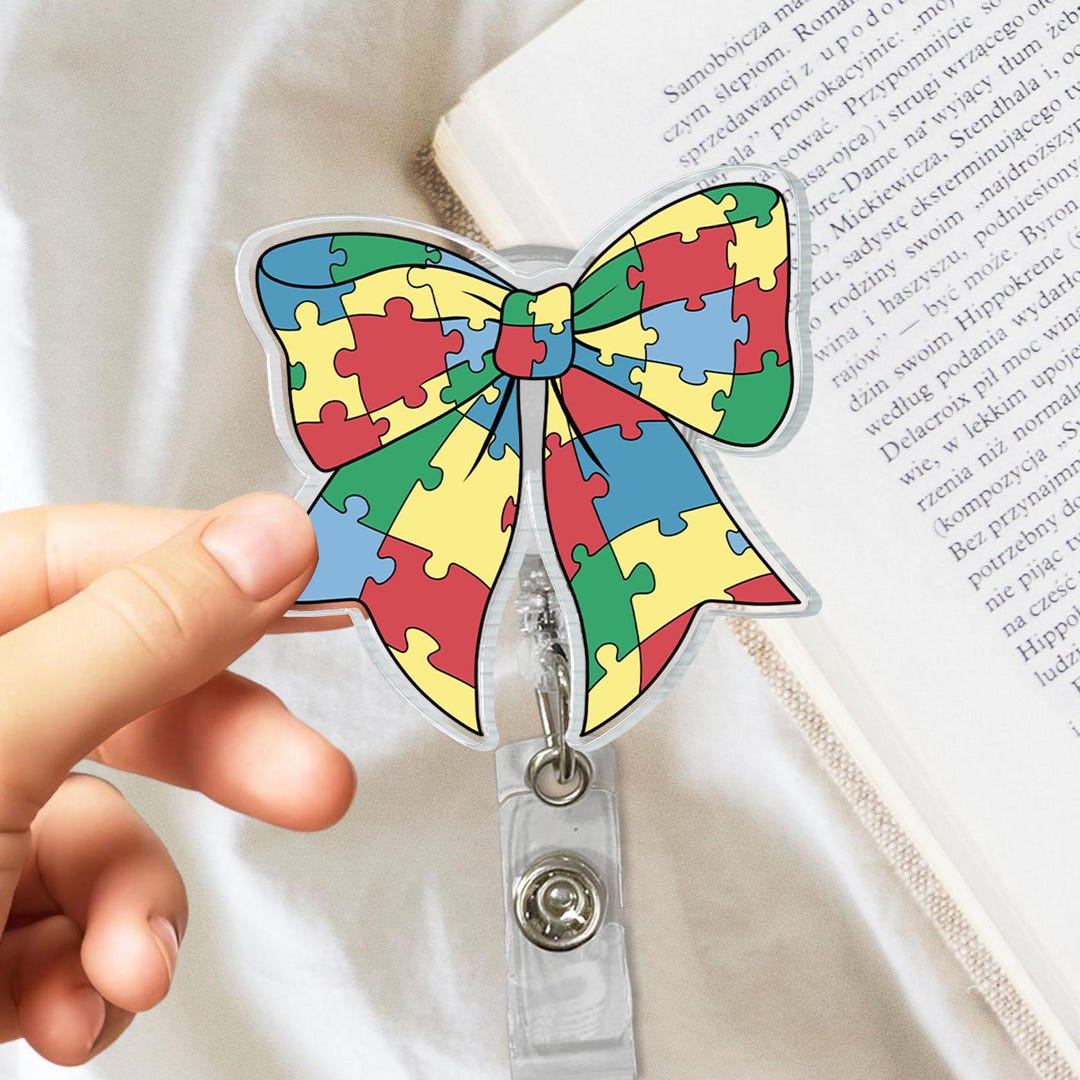 Autism Awareness Badge Reel, Special Education Teacher Badge, Autism ...