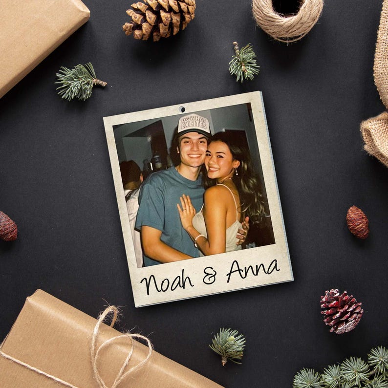 Personalized Photo Ornament: Family Photo Keepsake, Couple Gift, Bestie ...