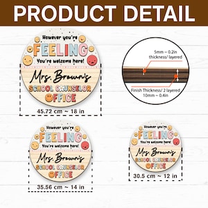 School Counselor Name Sign, Teacher Appreciation Gifts, Personalized ...