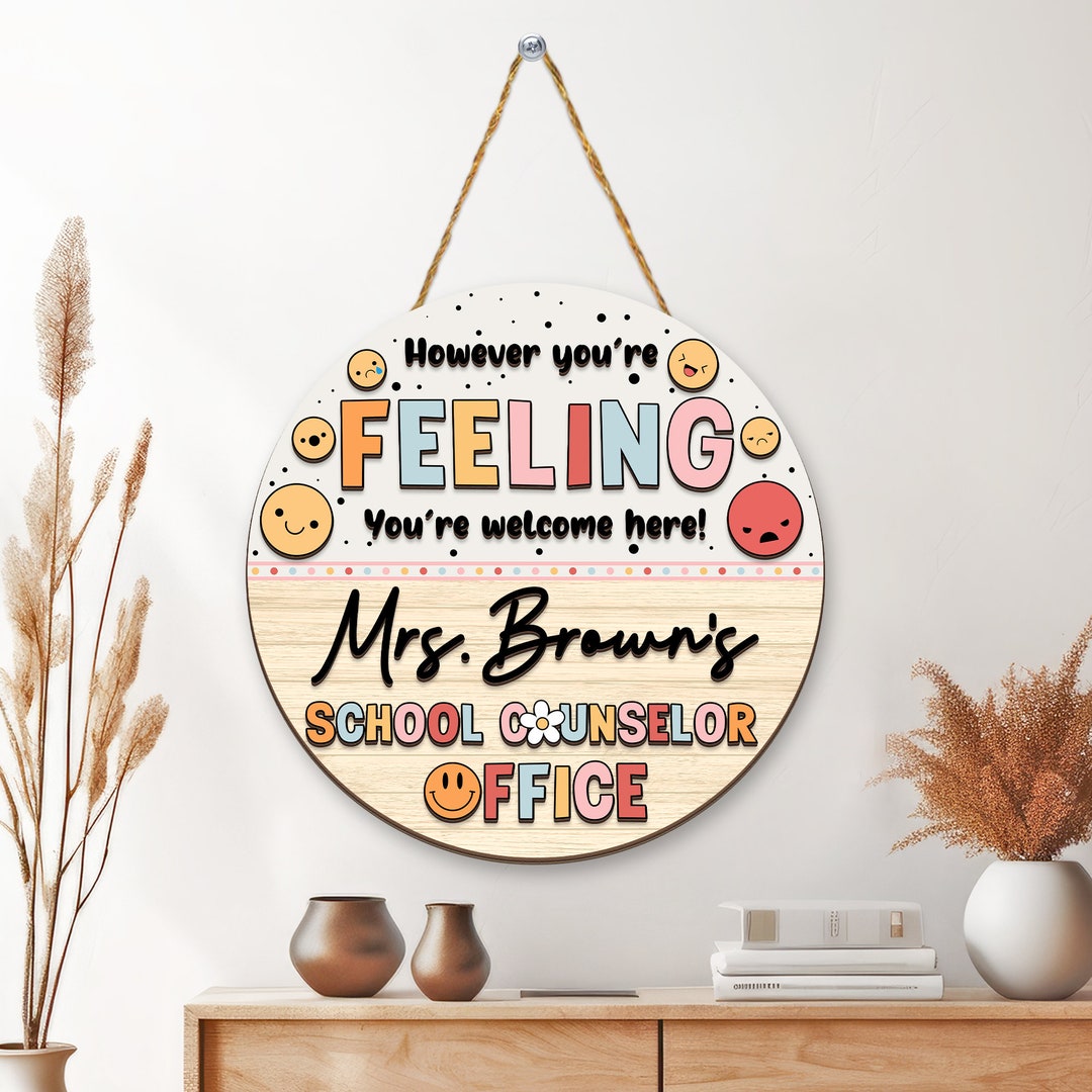 School Counselor Name Sign, Teacher Appreciation Gifts, Personalized ...