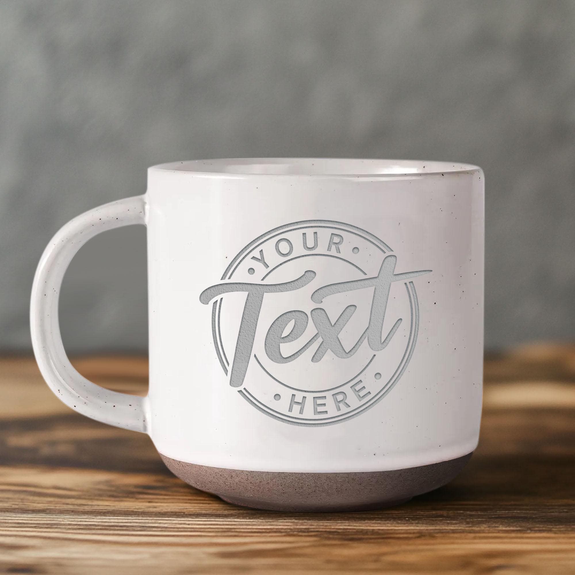Custom Logo Pottery Mug, Custom Your Business Logo or Brand Logo Mug ...