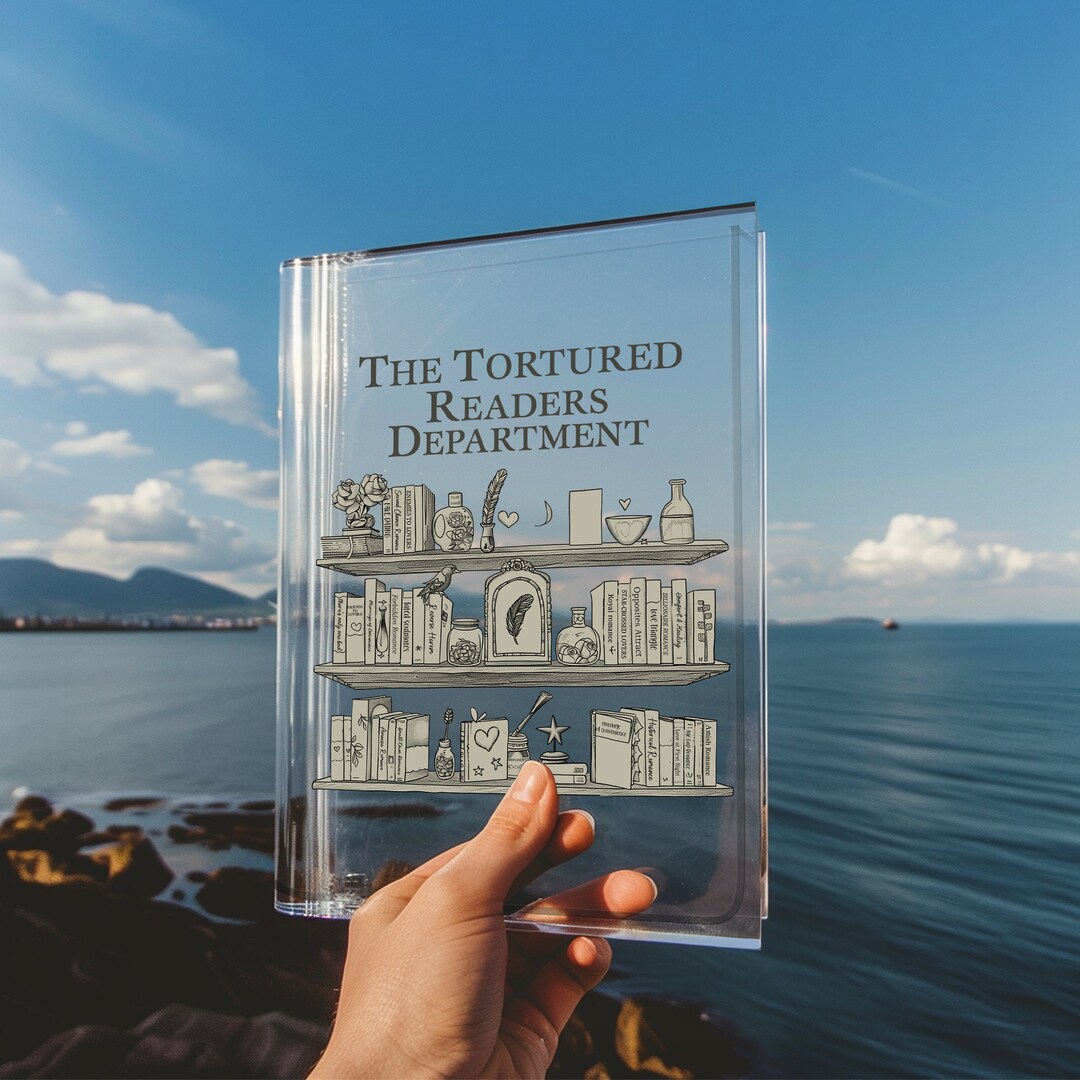 The Tortured Readers Department Bookish Books Acrylic Vase for Flowers ...