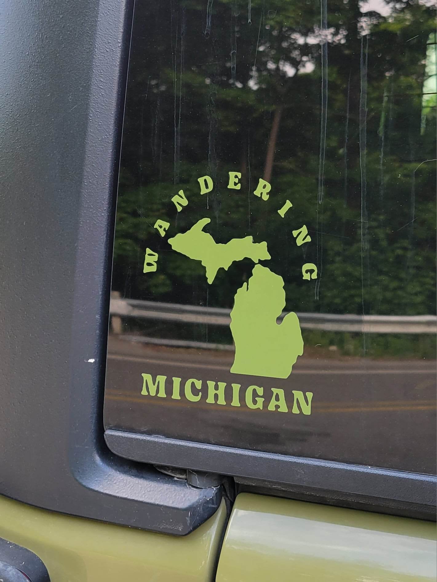 Wandering Michigan Sticker / Decal / Car Bumper Sticker / Michigan ...