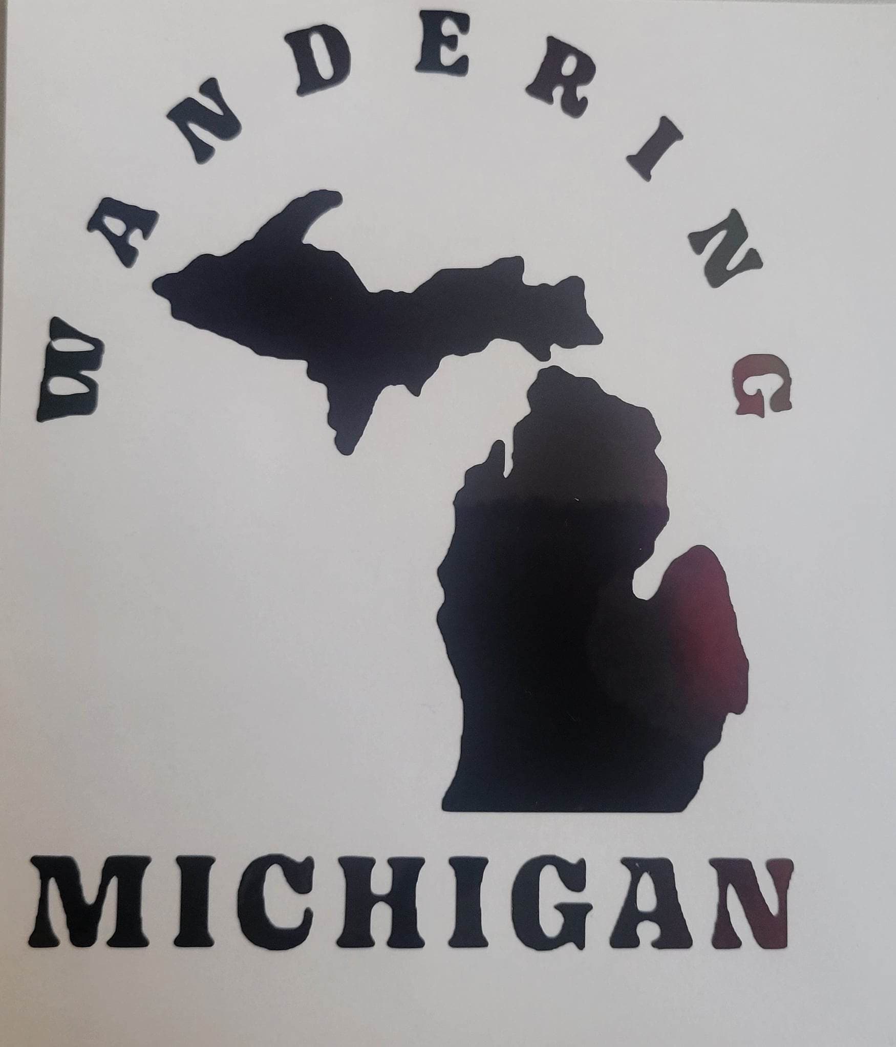 Wandering Michigan Sticker / Decal / Car Bumper Sticker / Michigan ...