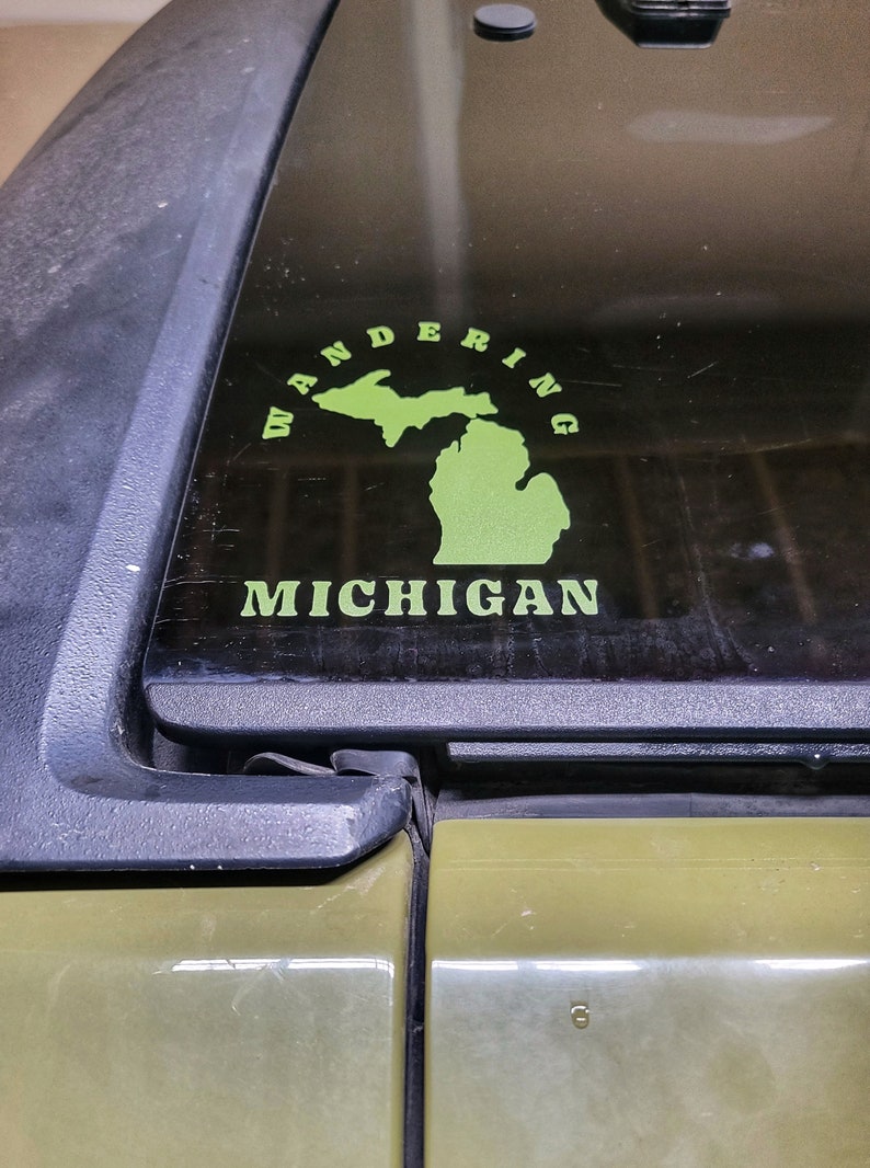 Wandering Michigan Sticker / Decal / Car Bumper Sticker / Michigan ...