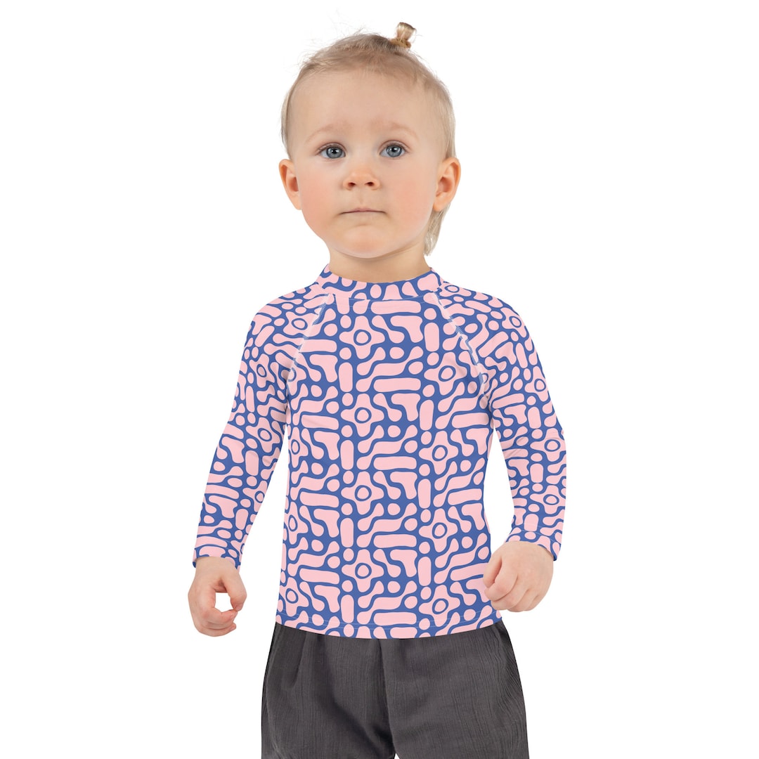 Kids Geo Pattern Rash Guard - Etsy