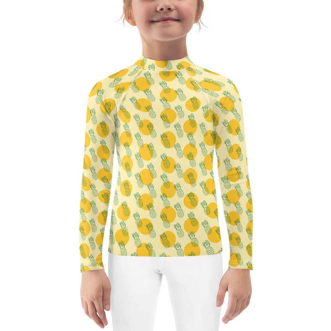 Kids Pineapple Rash Guard - Etsy