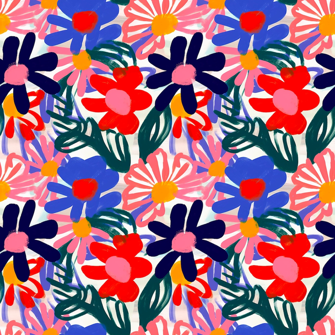 Abstract Flower Pattern Abstract Seamless Pattern Flower Fabric Pattern ...