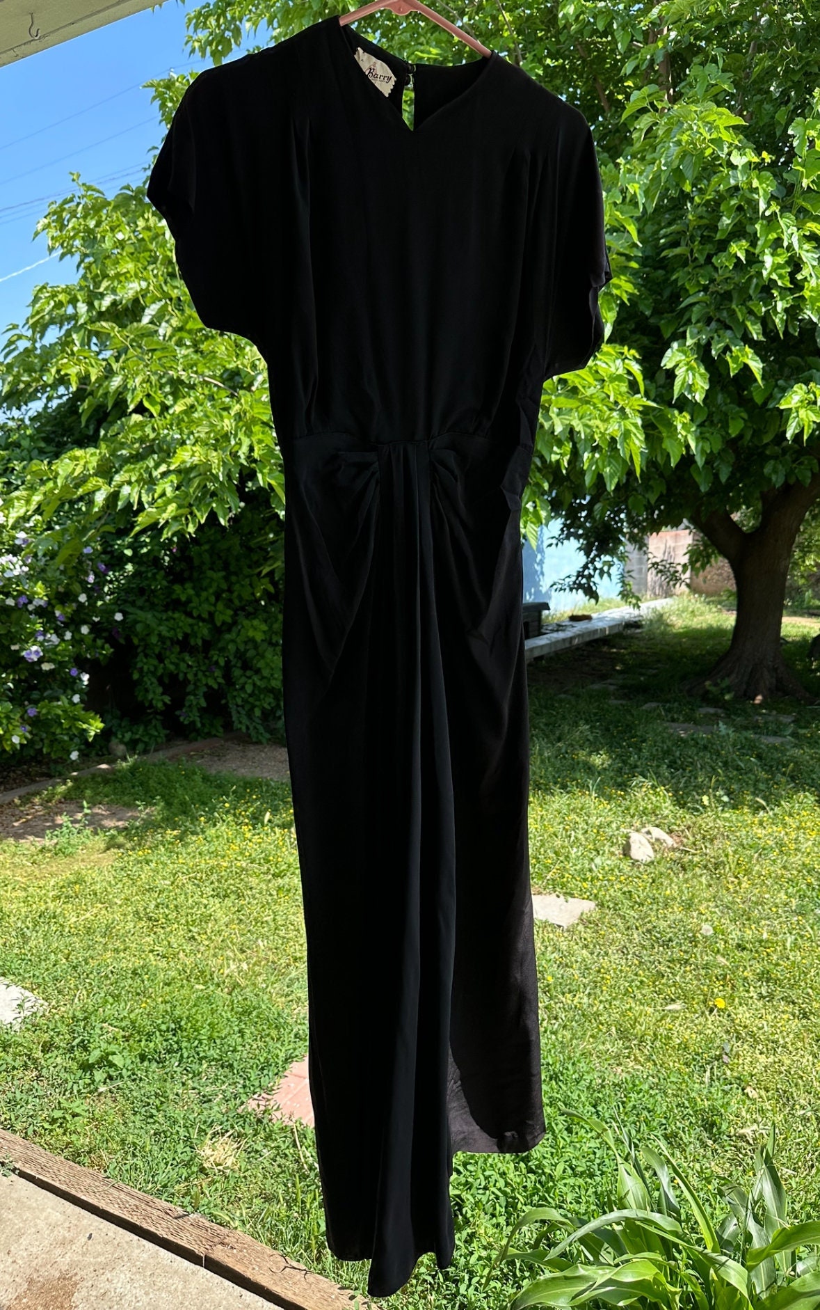 Vintage Black 1940's Du Barry Gown Modern Size 6 Ish - Etsy