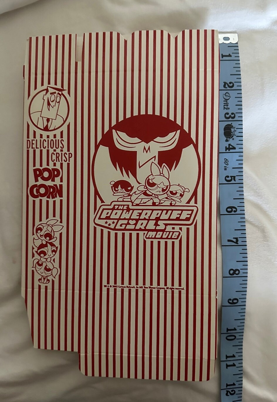 Collectible Powerpuff Girls Original Red and White Striped Popcorn Box ...