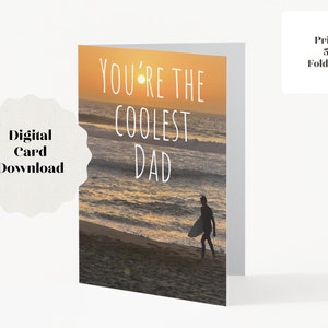 Printable Fathers Day Card, Printable Card, Digital Download, Digital ...