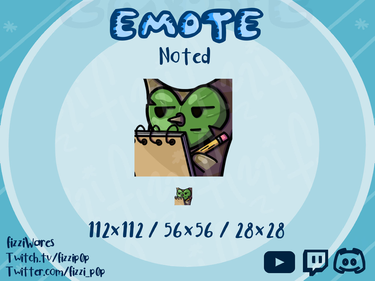 Noted Emote | for Twitch and Discord! | Korok | Legend of Zelda - Etsy