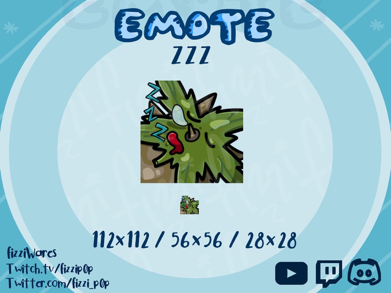 ZZZ | Sleepy Korok Emote for Twitch and Discord | Legend of Zelda - Etsy