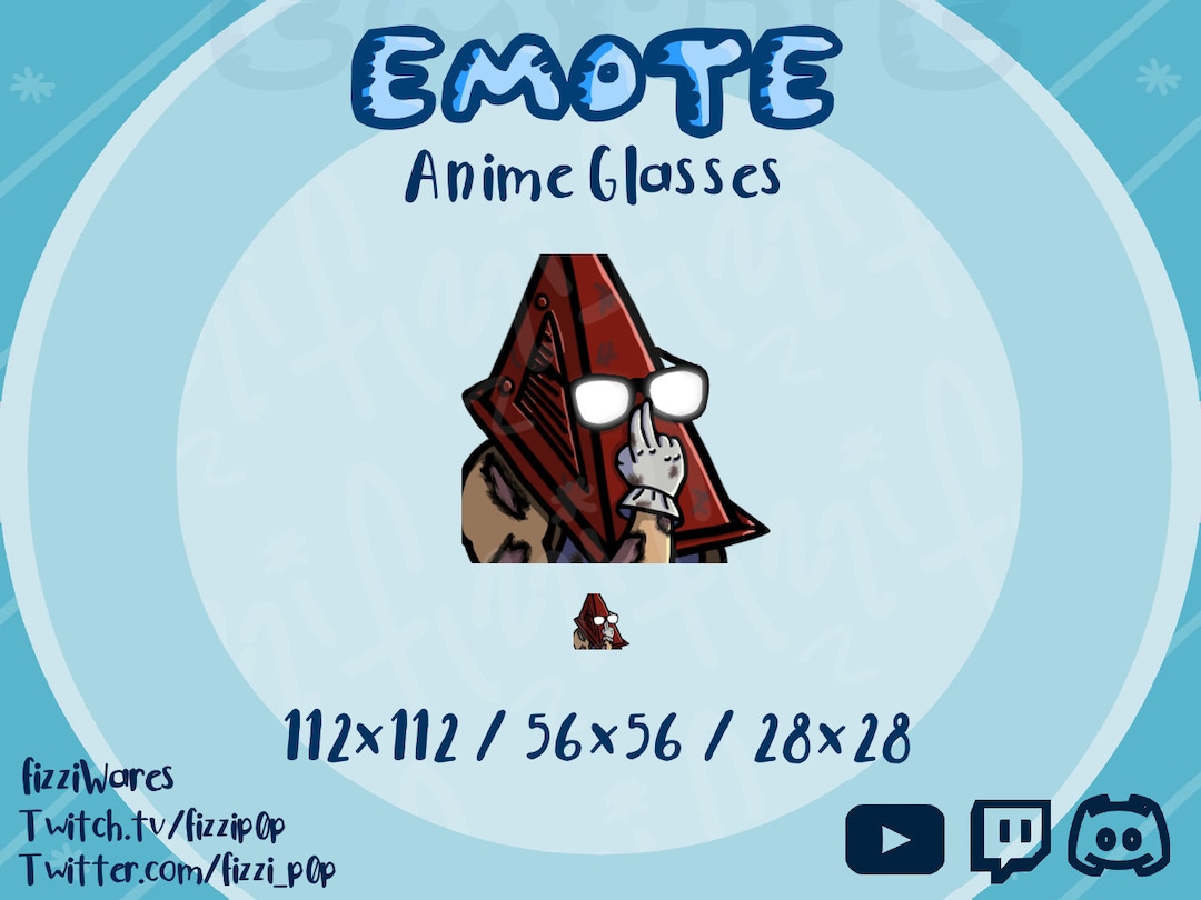 Pyramid Head Anime Glasses Emote for Twitch/ Discord! | Silent Hill ...