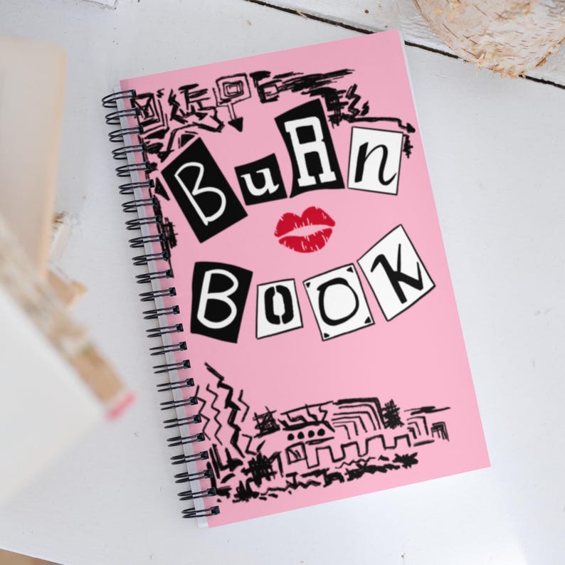 Pink Aesthetic Kiss Printed Spiral Notebook, 140 Pages - Etsy