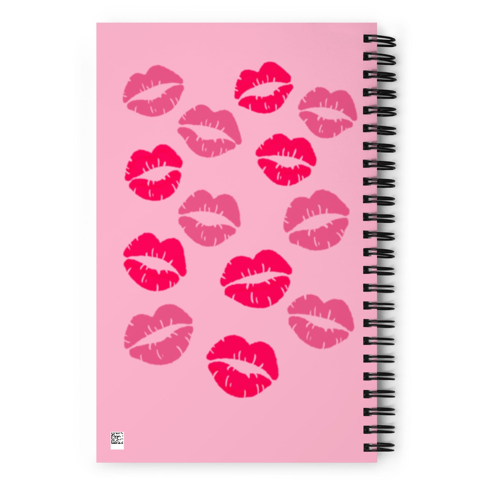 Pink Aesthetic Kiss Printed Spiral Notebook, 140 Pages - Etsy