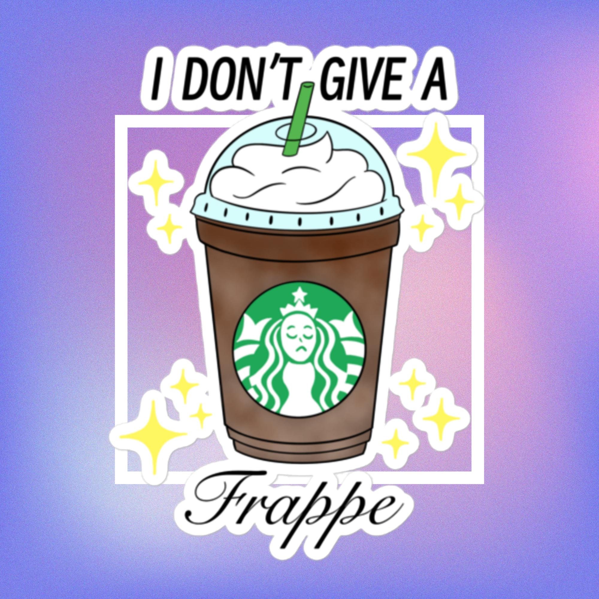 Kawaii Frappe Coffee Pun Bubble-free Sticker - Etsy