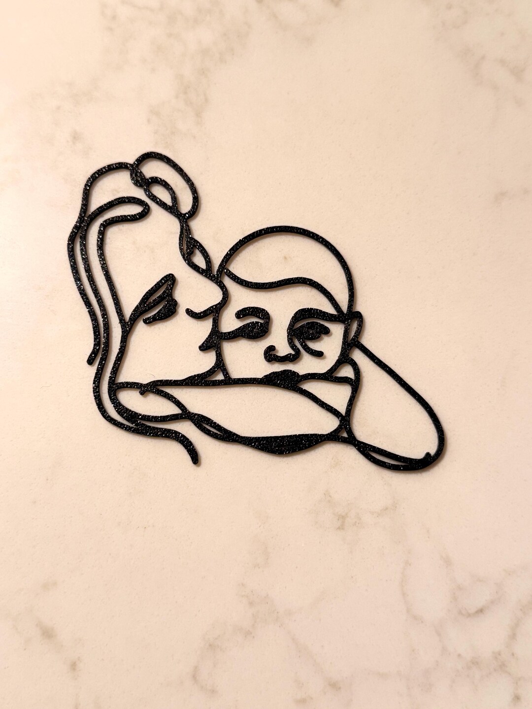 Custom One-line Drawing • 3D Printed Art • Personalized Portrait - Etsy