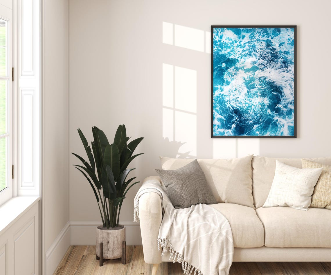 Ocean Waves, Sea Art, Ocean Water Print, Abstract Printable Art, Ocean ...