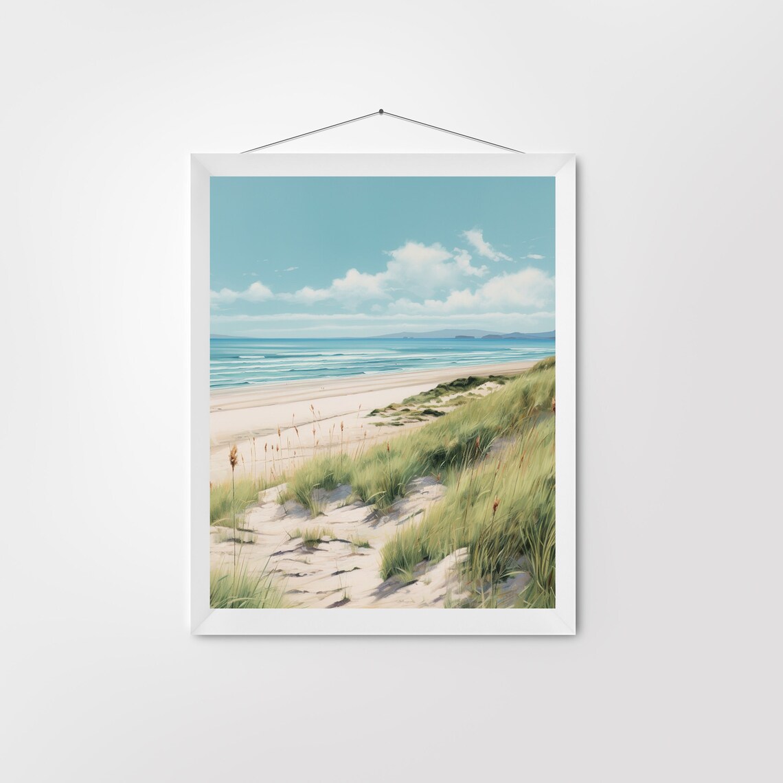 Neutral Coastal Beach Art, Artful Beach Print, Color Painting, Drawing ...