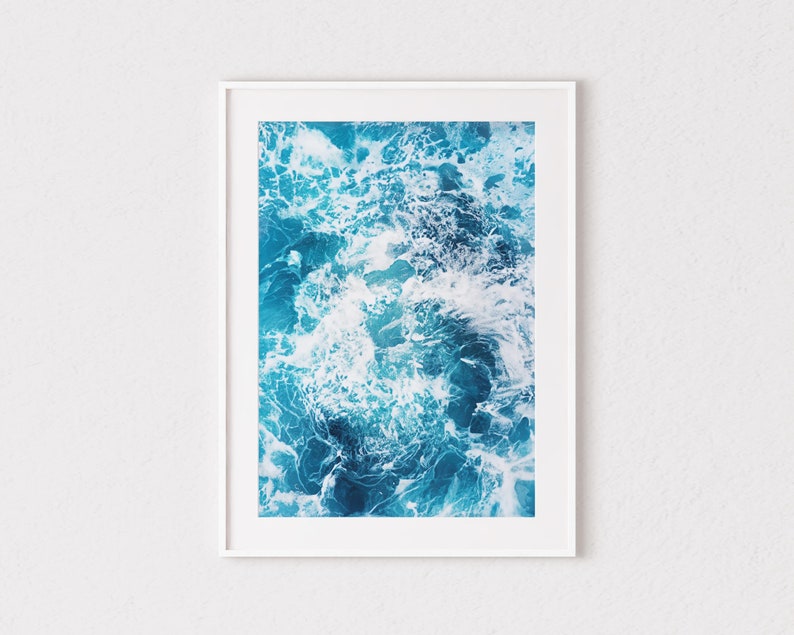 Ocean Waves, Sea Art, Ocean Water Print, Abstract Printable Art, Ocean ...