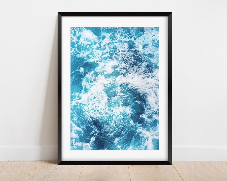 Ocean Waves, Sea Art, Ocean Water Print, Abstract Printable Art, Ocean ...