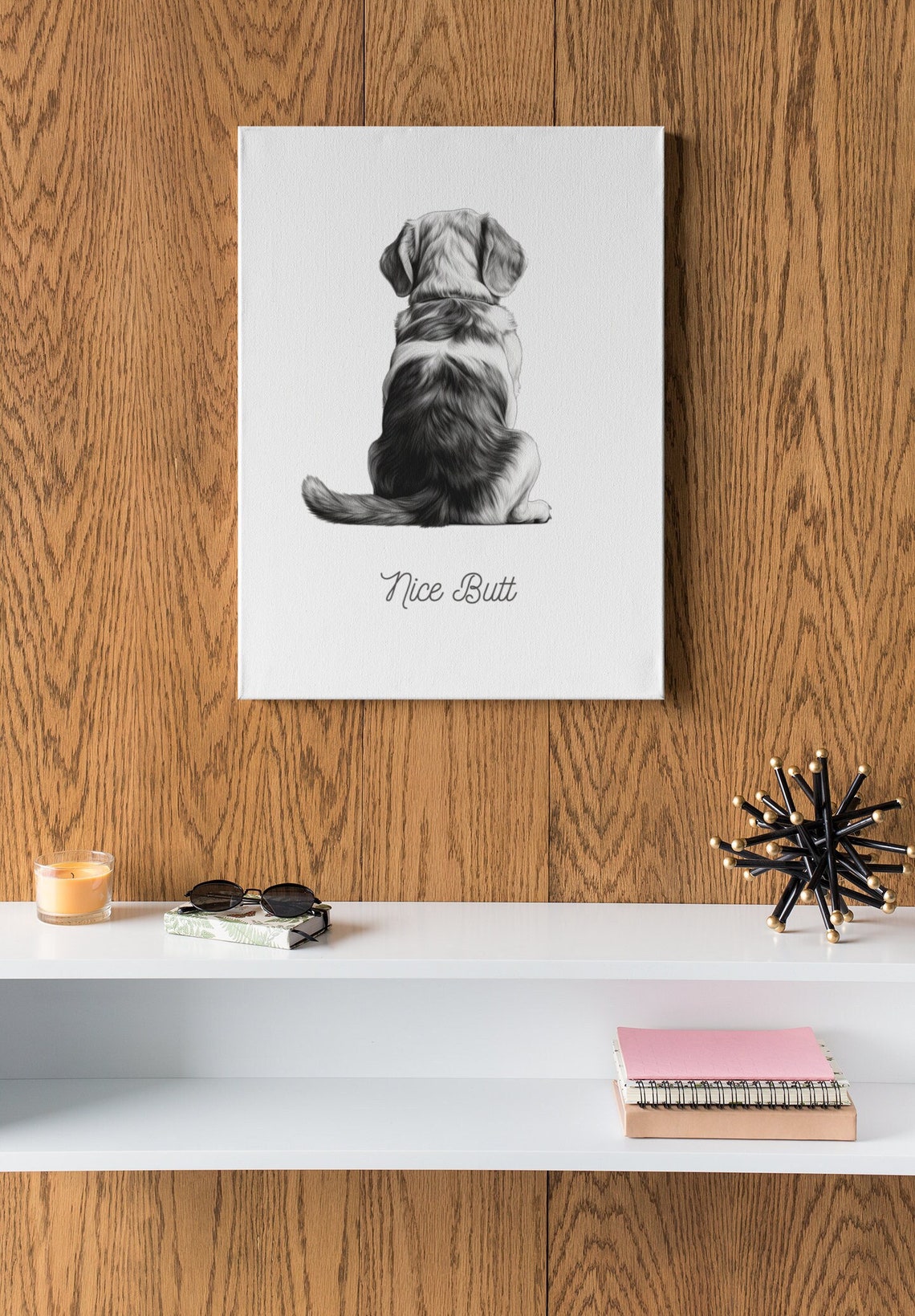 Beagle Bathroom Art | Beagle Butt | Nice Butt Bathroom Art | Beagle ...