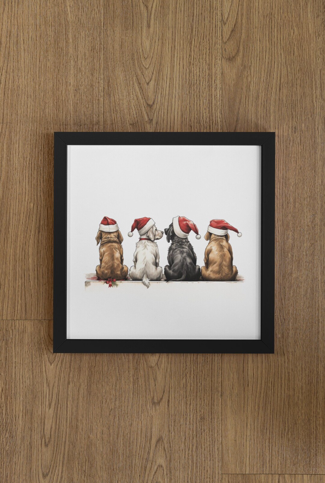 Labrador Retriever Christmas Art | Lab Christmas Gift | Labrador ...
