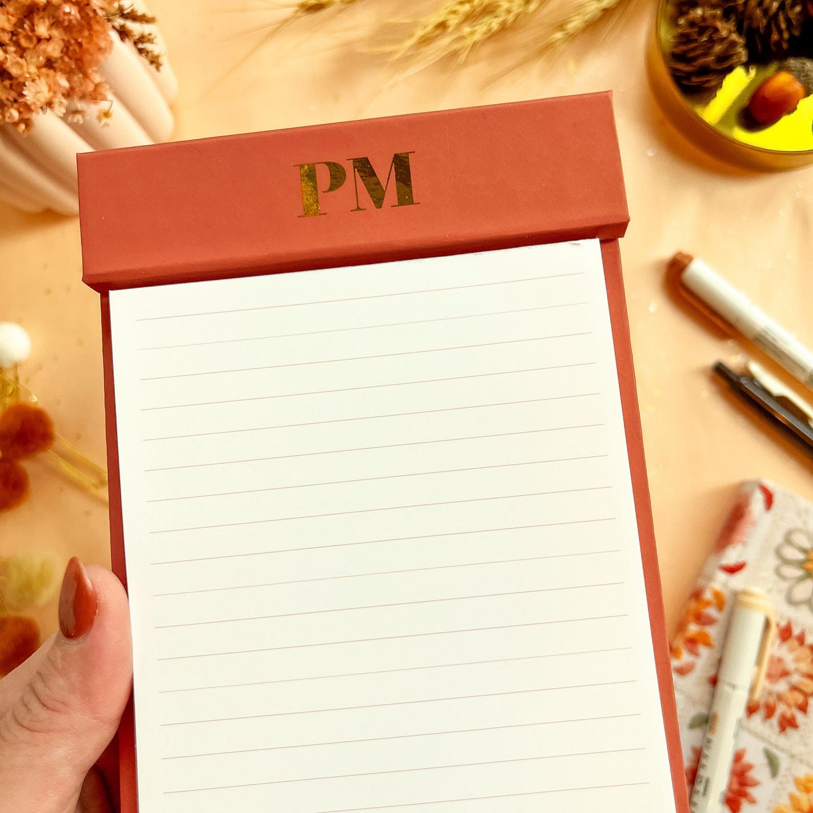 Personalized Pumpkin Spice Luxe Desk Notepad - It Can Customized - Etsy