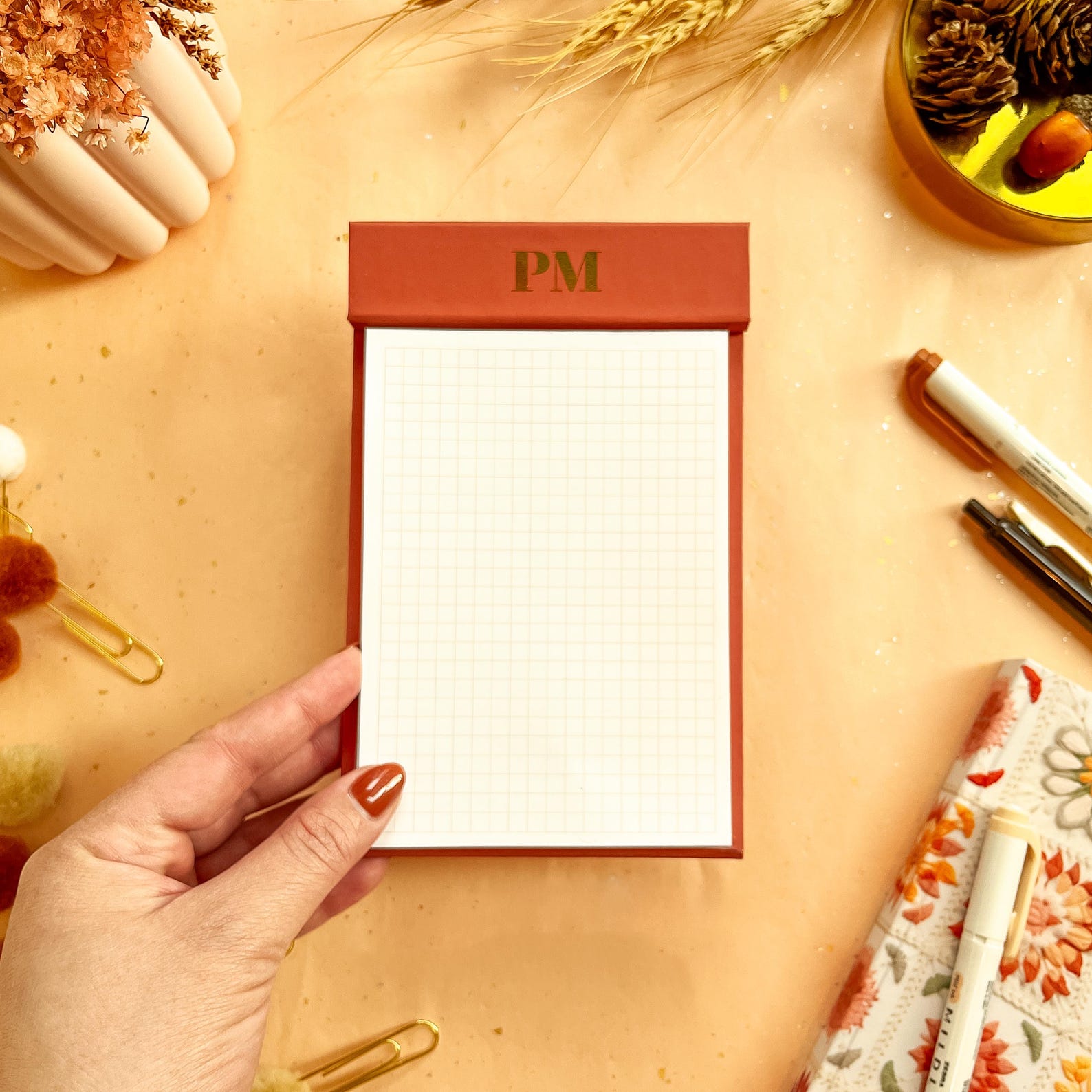 Personalized Pumpkin Spice Luxe Desk Notepad - It Can Customized - Etsy