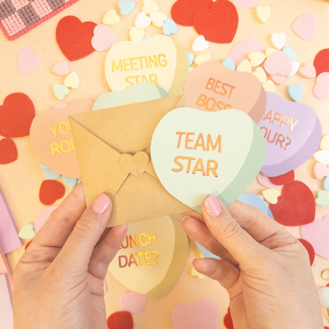 Conversation Hearts Cards (or Tags!) - Valentine's Day Workplace ...