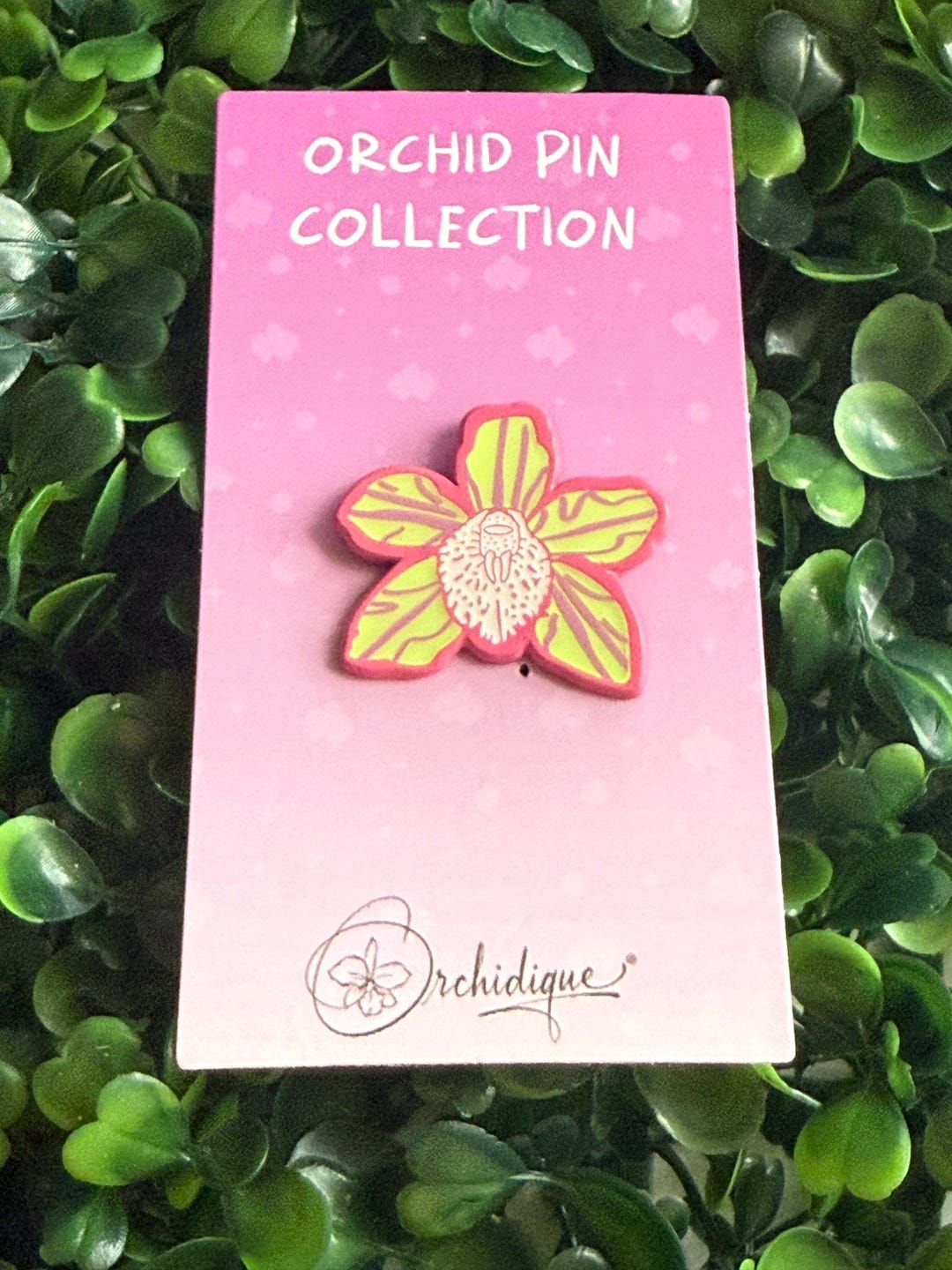 Cymbidium Orchid Enamel Pin: Floral Lapel Pin - Orchidique - Etsy
