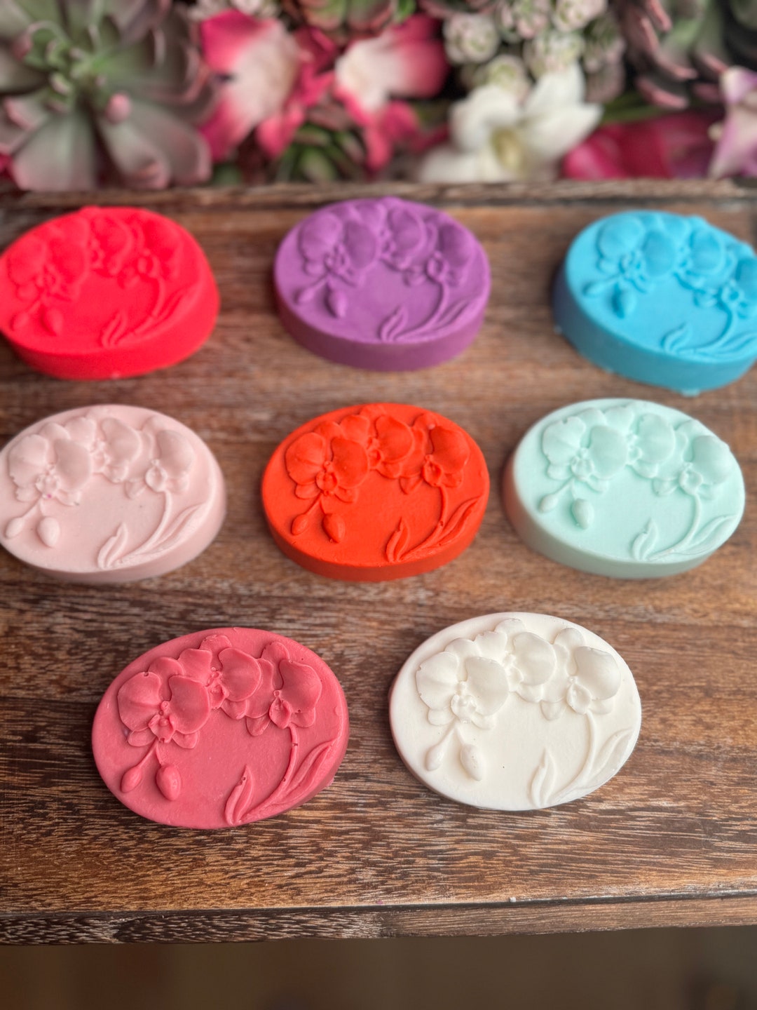 Phalaenopsis Bar Orchid Soap • Handmade Floral Soap Bars • Unique ...