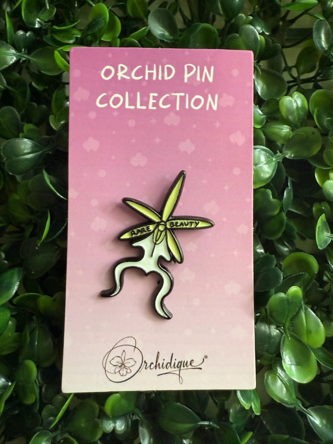 Plant Enamel Pin Dendrophylax Lindenii Inspired Orchid Flower Enamel ...