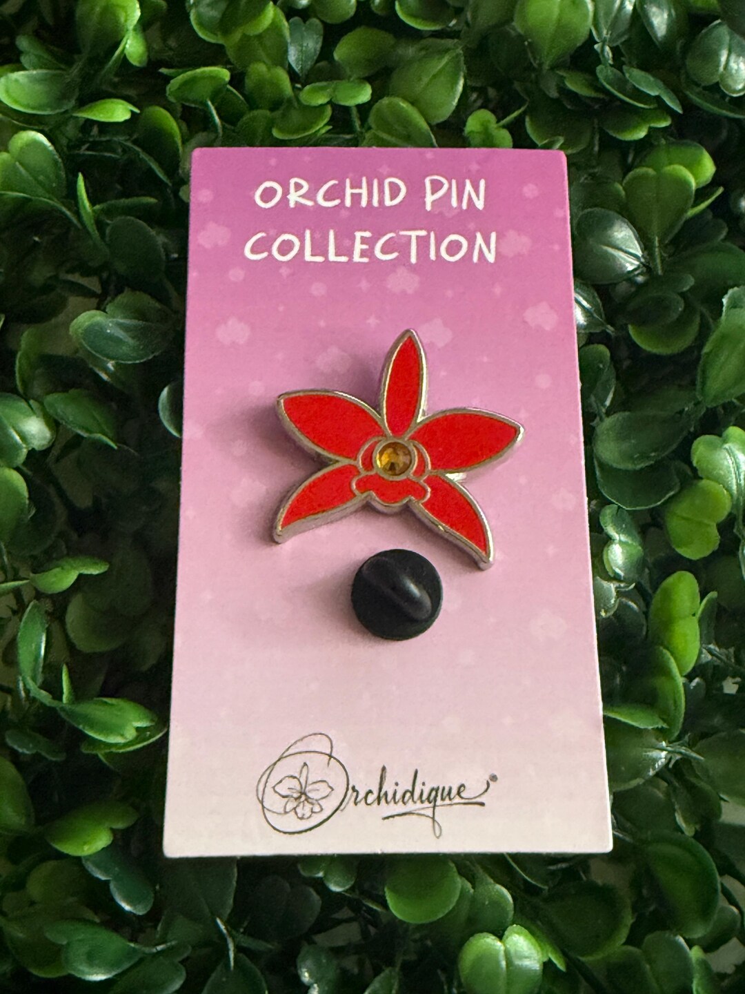 Orchid Lapel Pin-cattlianthe Orchid Enamel Pin: Floral Collector Item ...