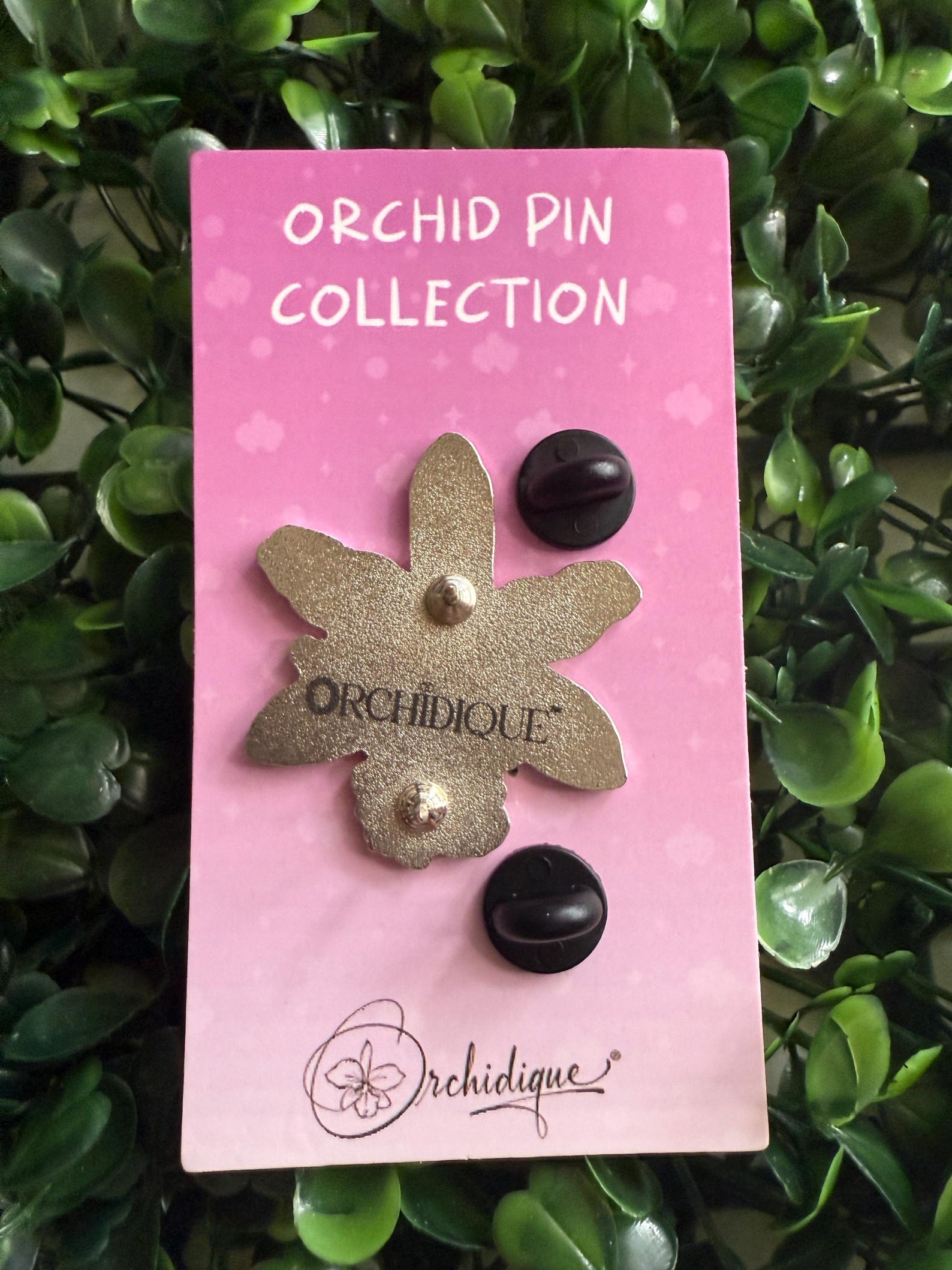Orchid Brooch Pin- Cattleya Loddigesii- Inspired Orchid Flower Enamel ...