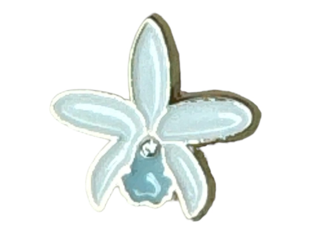 Orchid Watch Band Charm: Gold Floral Cattleya Violecea - Etsy