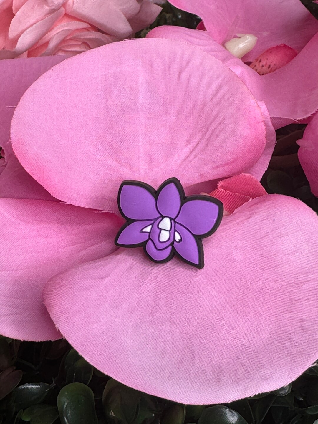 Dendrobium Orchid Shoe Charms for Crocs Purple Charm Unique Floral ...