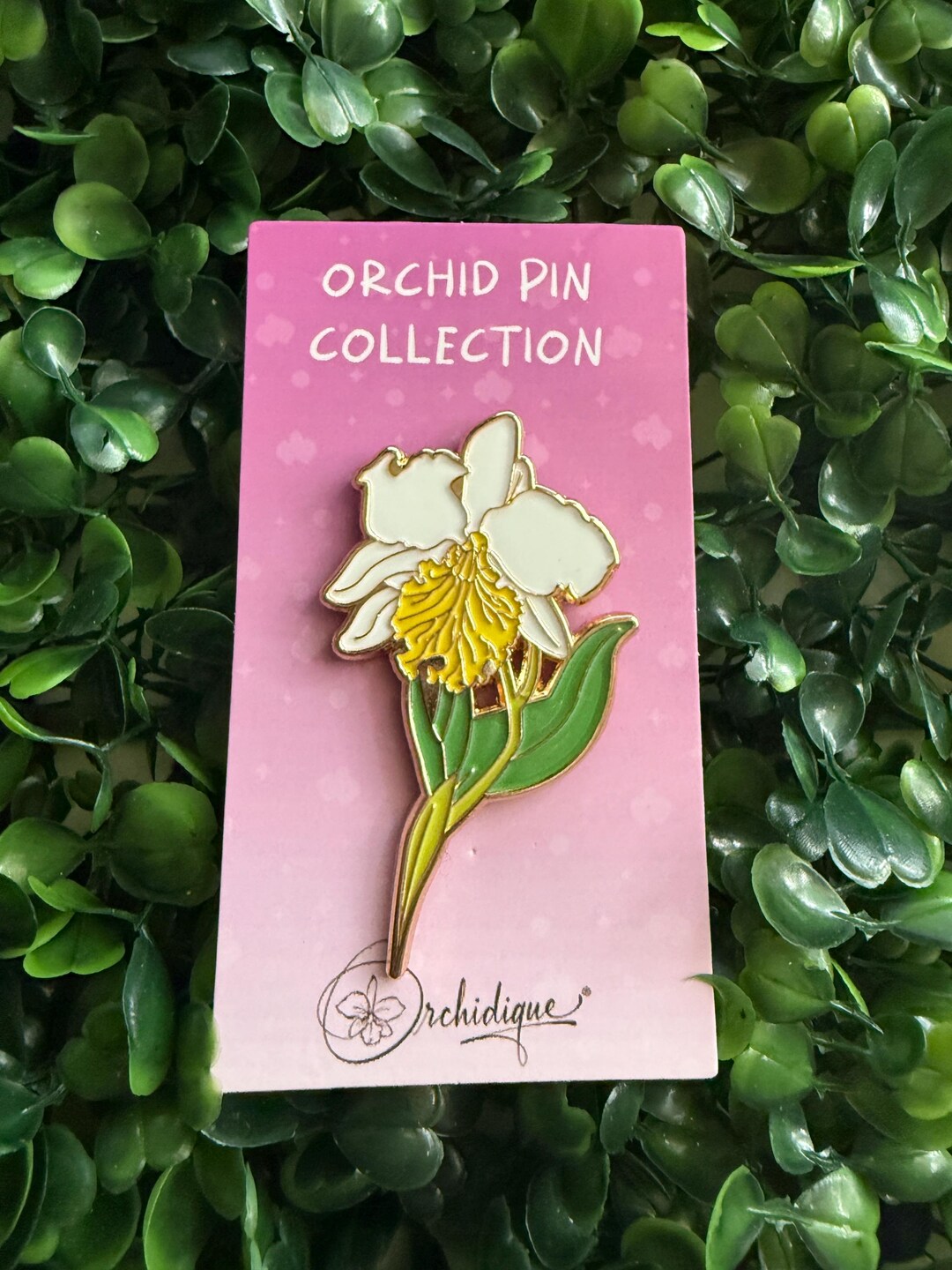 Orchid Lapel Pin-large Cattleya Enamel Pin- Orchid Flower Enamel Pin ...