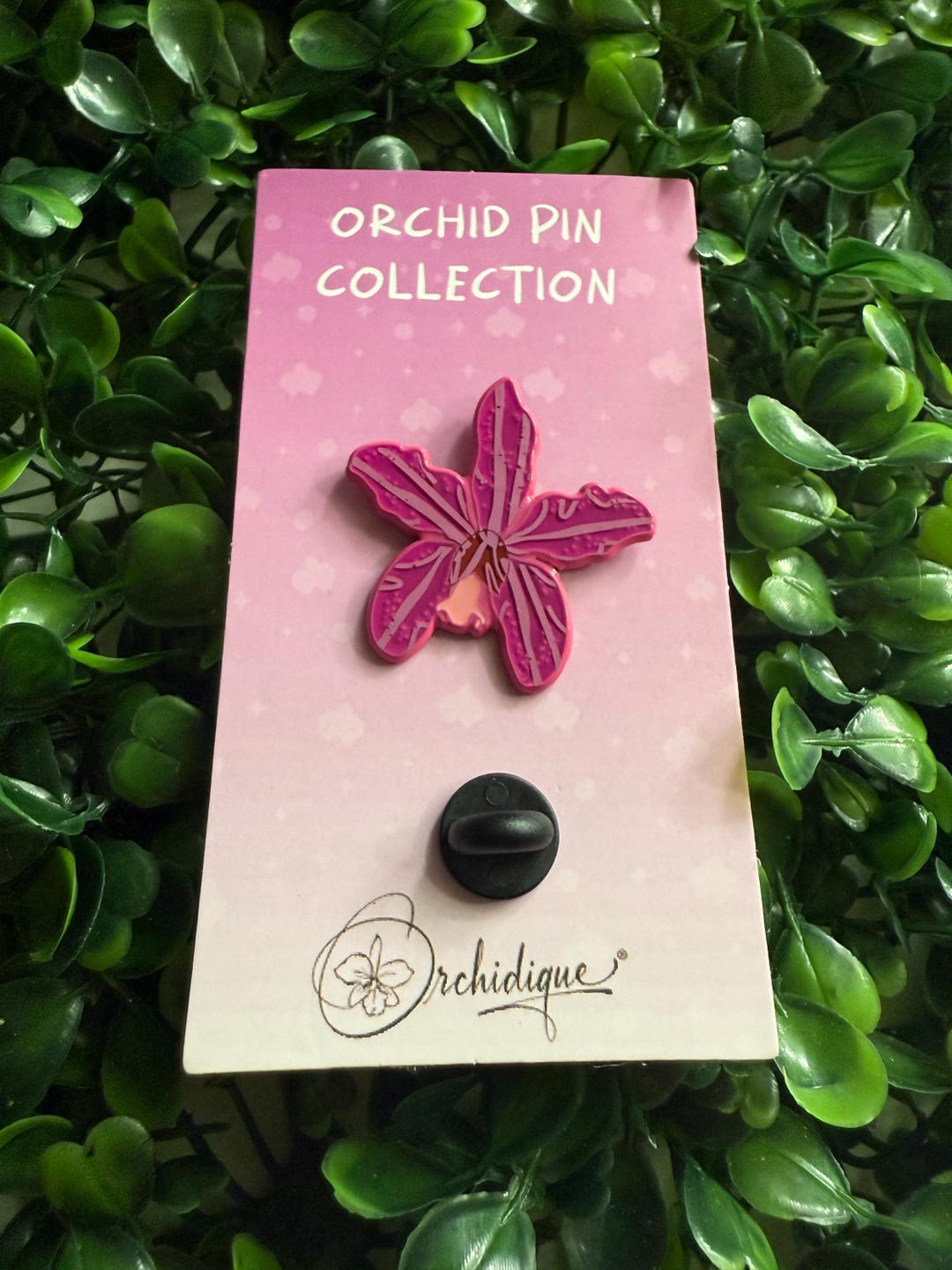 Orchid Lapel Pin-cattleya Orchid Enamel Pin: Floral Lapel Pin ...