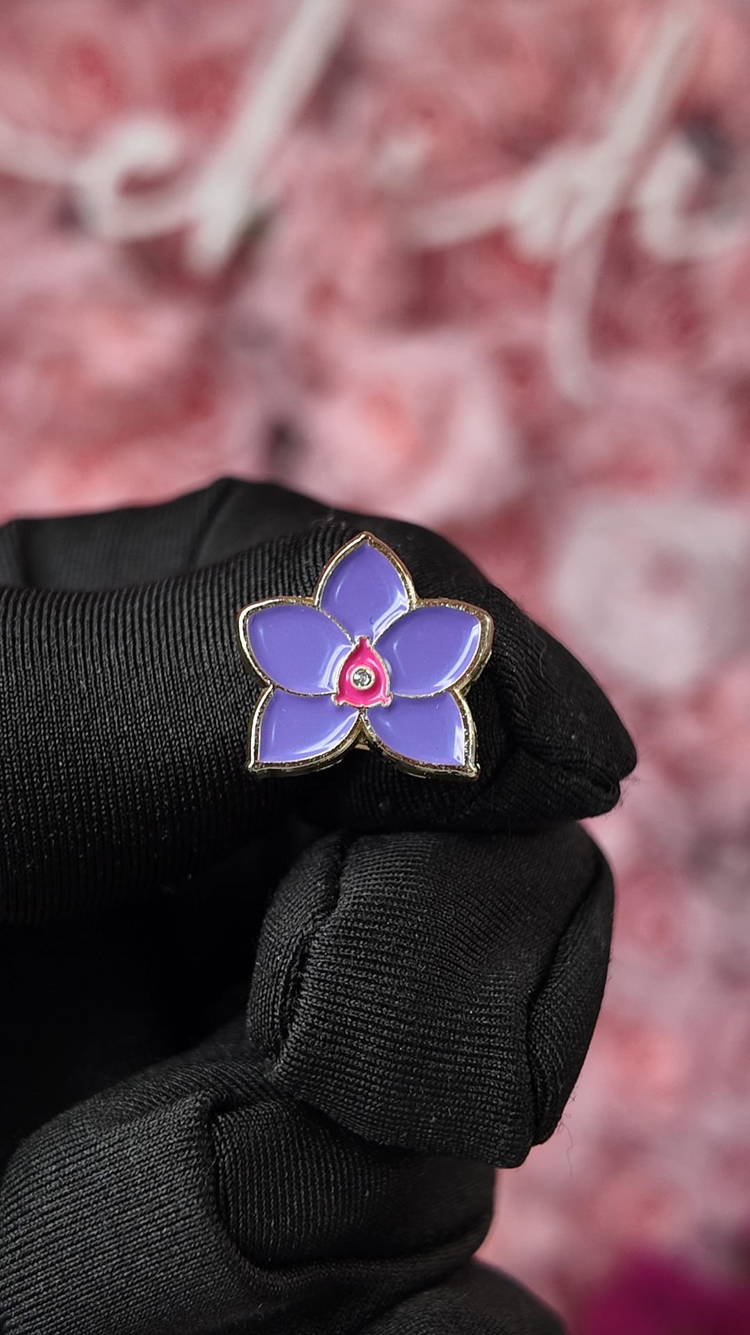 Mini Novelty Phalaenopsis - Inspired Orchid Flower Enamel Pin • Mini ...