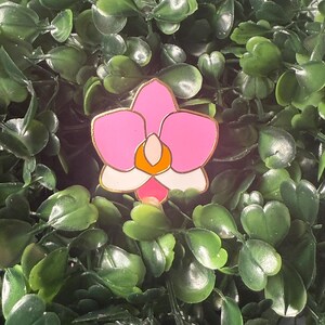 Phal Cutie Orchid Flower Enamel Pin Floral Pin Collector Item Unique ...