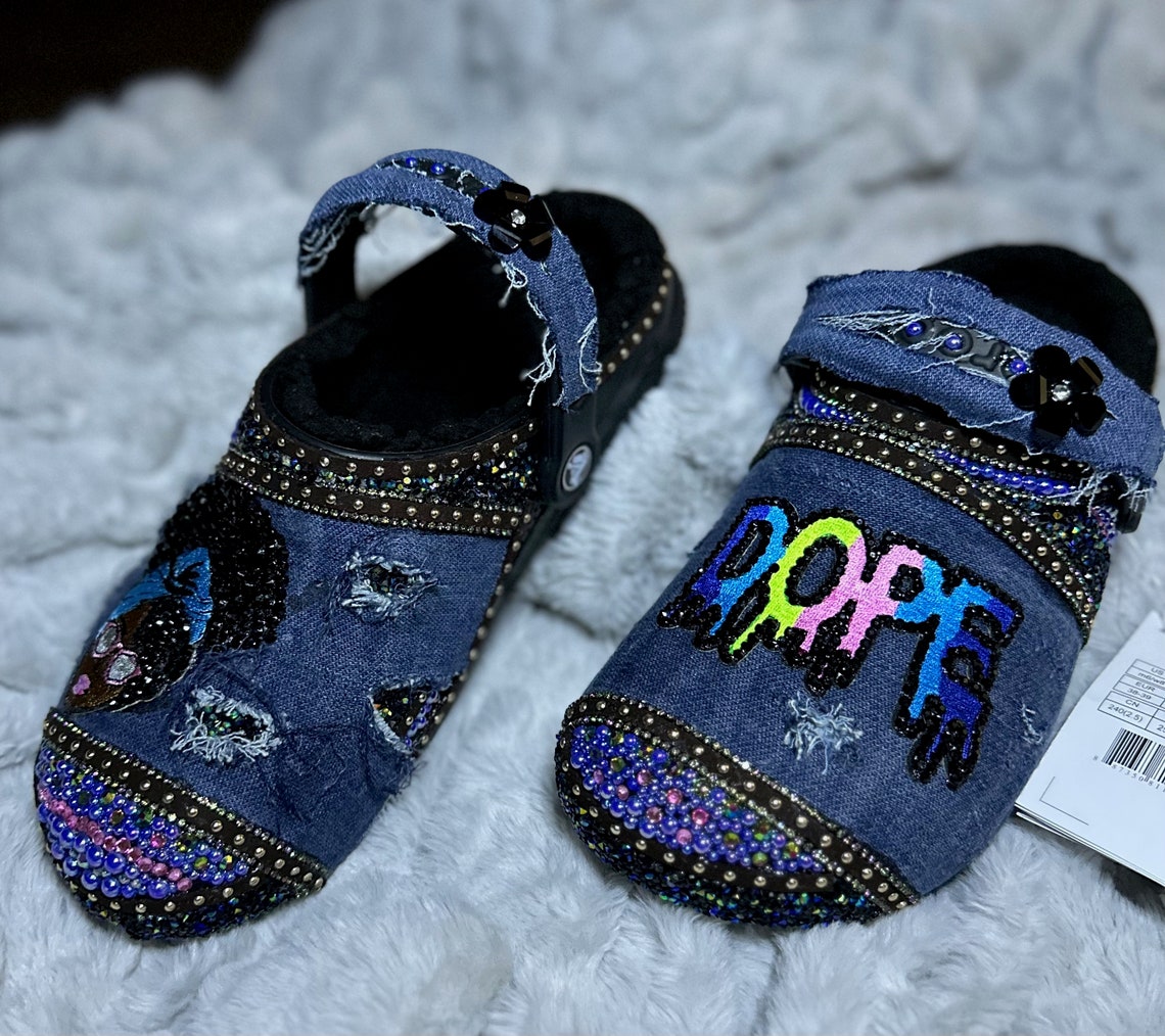 Dope BLK Girl Custom Crocs - Etsy