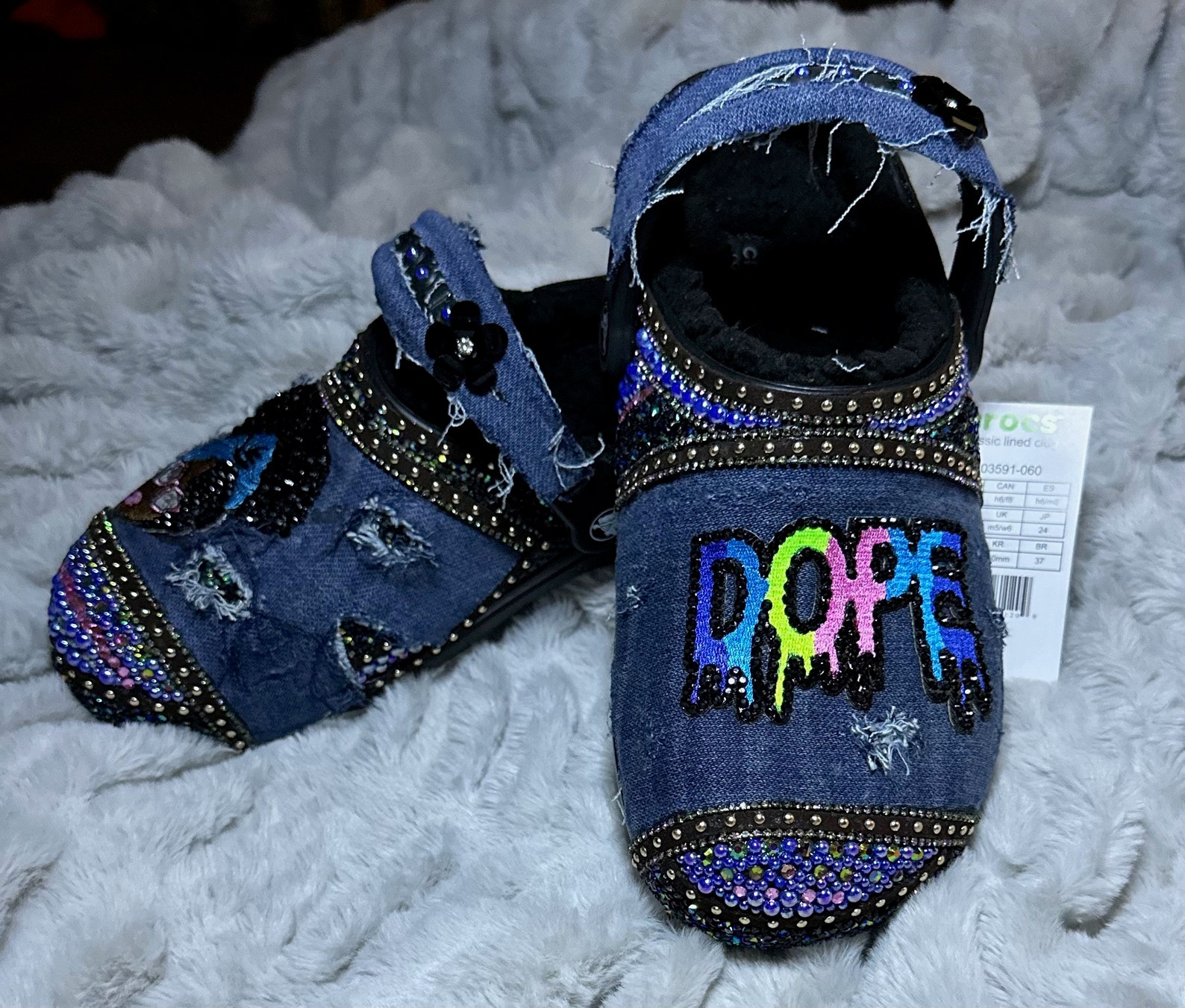 Dope BLK Girl Custom Crocs - Etsy