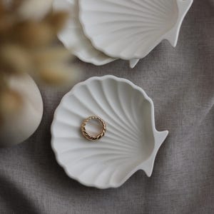 Seashell Tray - Shell Trinket Dish - Trinket Dish - Wedding Jewellery ...
