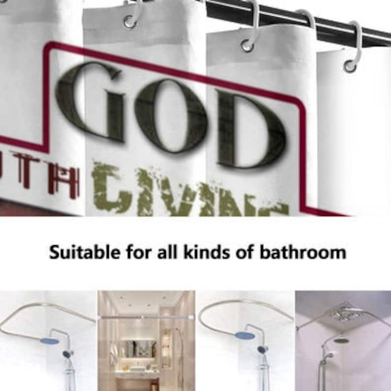 God Jesus Cross SHOWER CURTAIN - Etsy