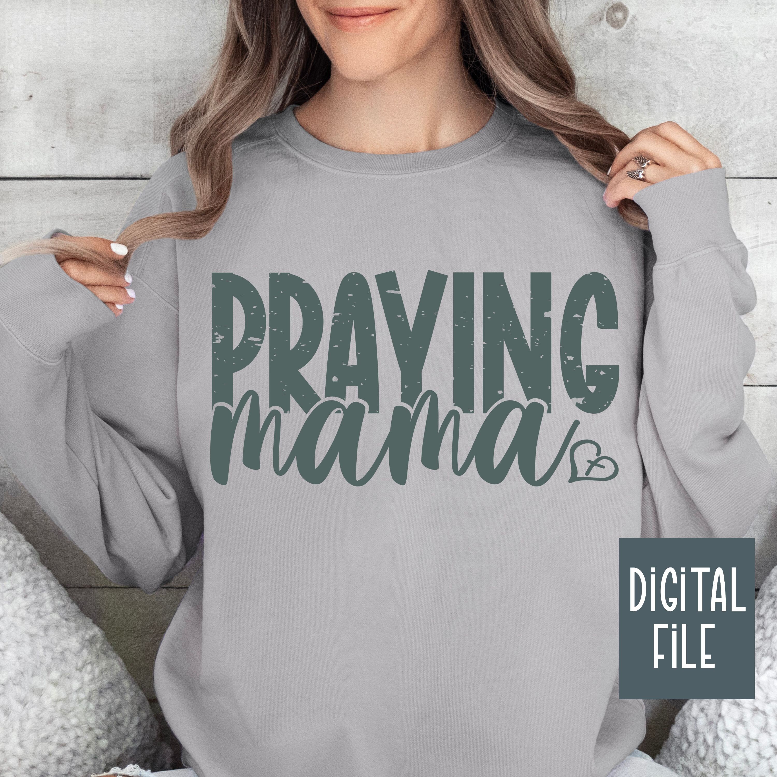 Praying Mama This Mama Prays SVG PNG Praying Mom Religious Christian ...