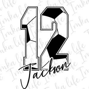Soccer Jersey Custom Name Number SVG Png Personalized Football Svg ...