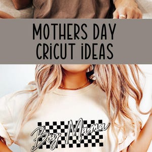 Retro Boy Mama Checkers SVG PNG Checkered Mom Design Mom of Boys ...